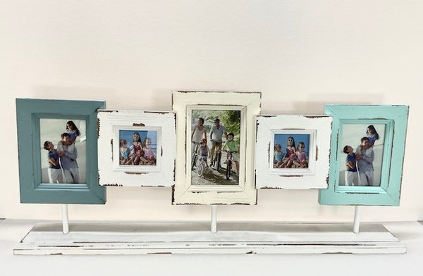 Beachy 5 Photo Horizontal Collage Frames – TJ Picture Framing